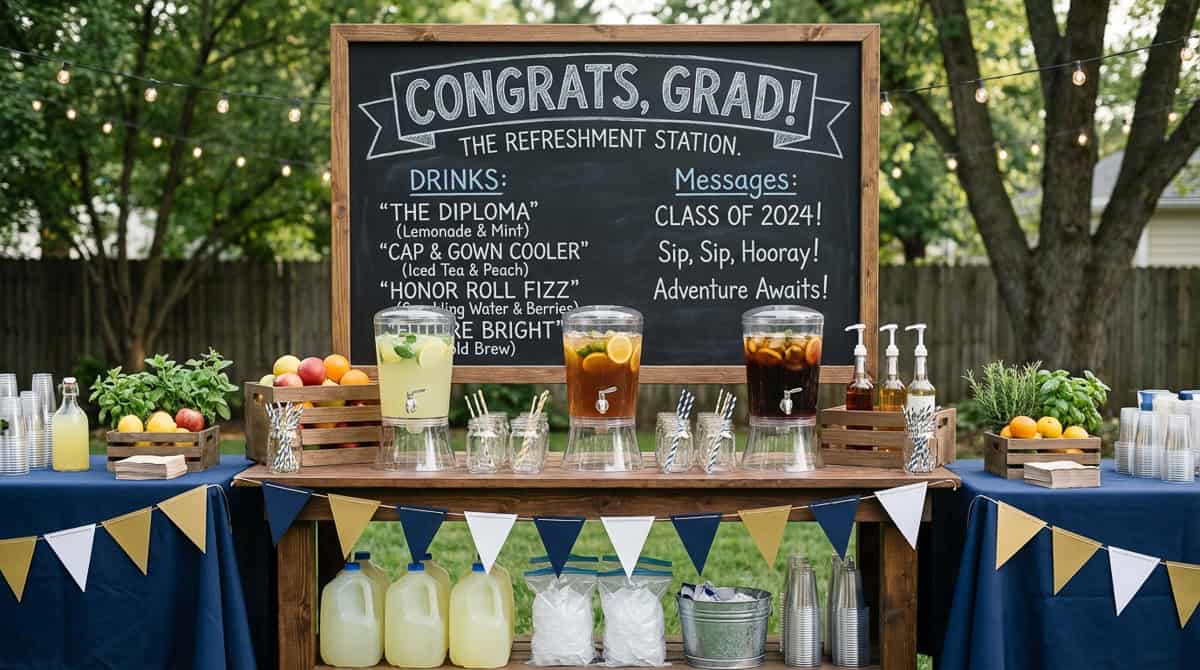 10 Easy Graduation Party Drink Station Ideas for 2026